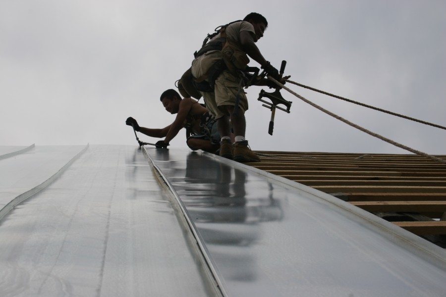 Bank Barn Restoration, Timber Frame, Masonry, Sheet Metal Roof