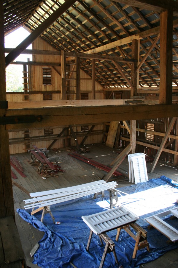 Extensive restoration of traditional Pennsylvania bank barn